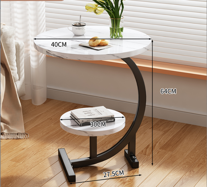 Double Side Table, Curve | Rising Furniture Outlet